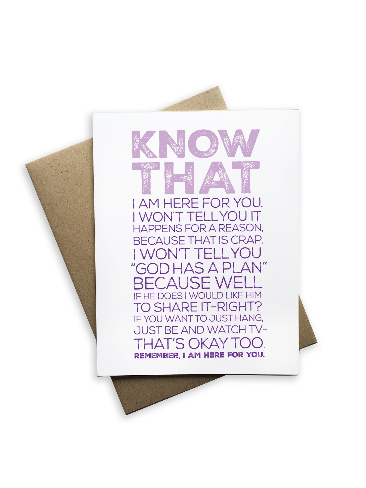 Know That... Notecard – Tiramisu Paperie