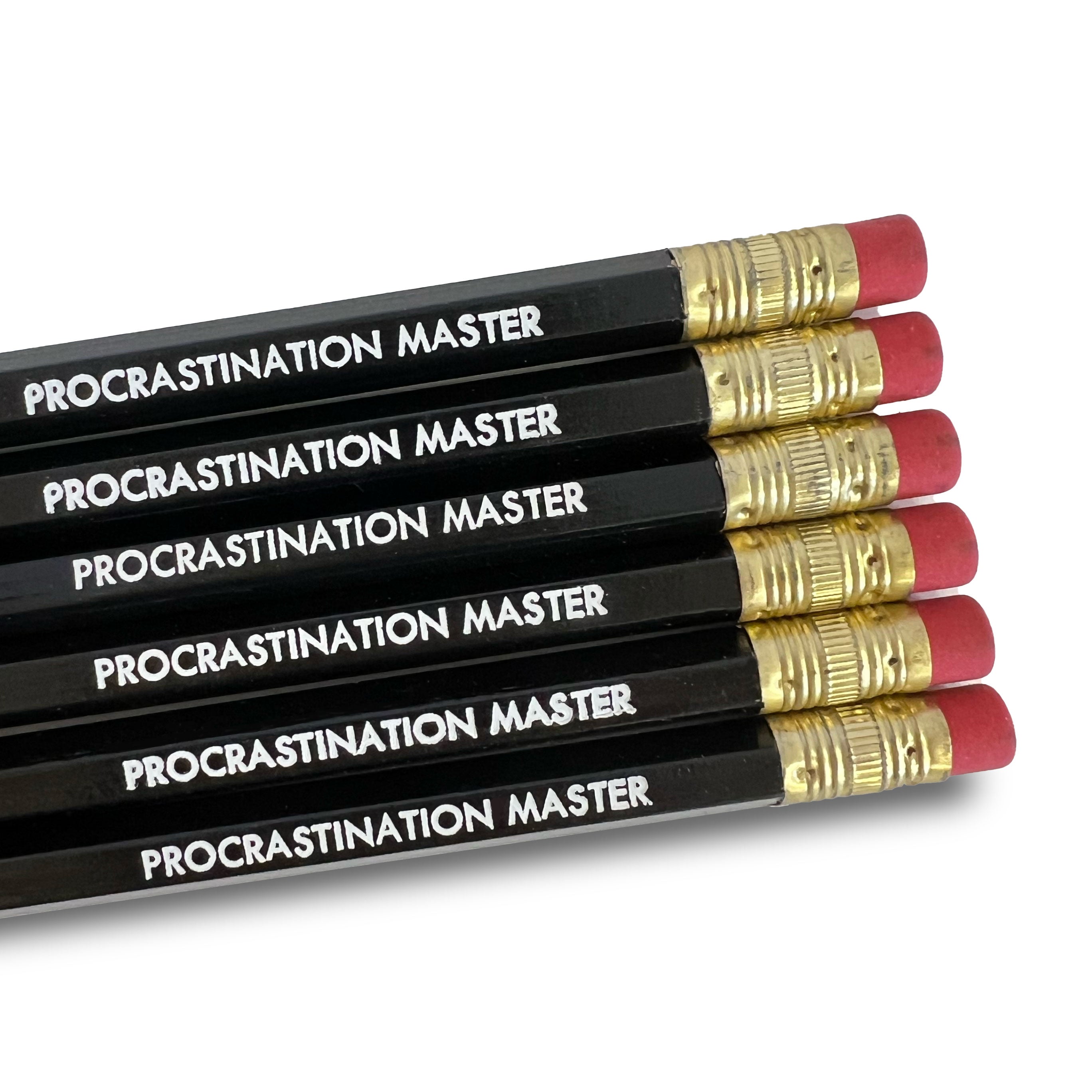 Procrastination Master Pencils – Tiramisu Paperie