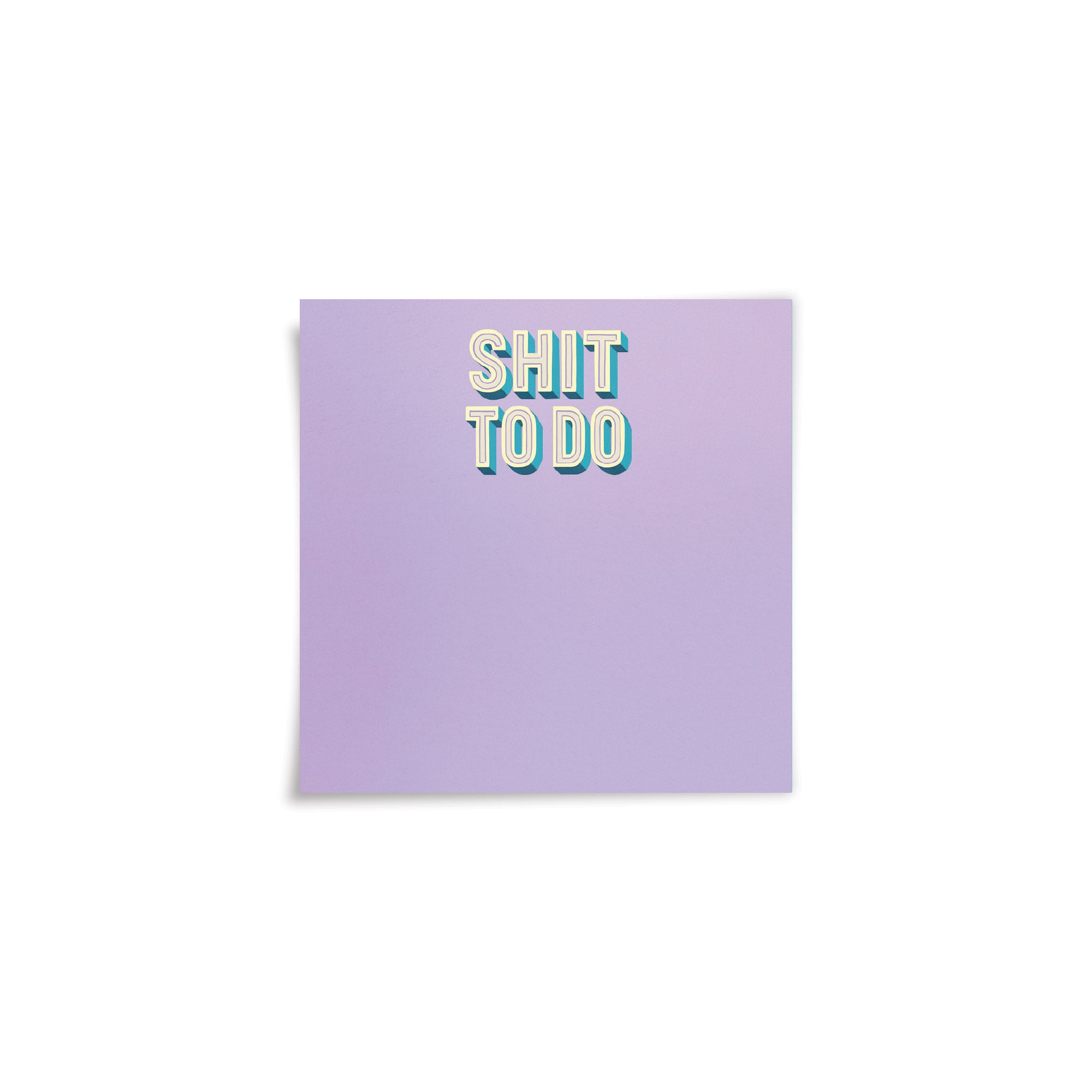 Shit To Do Sticky Note – Tiramisu Paperie