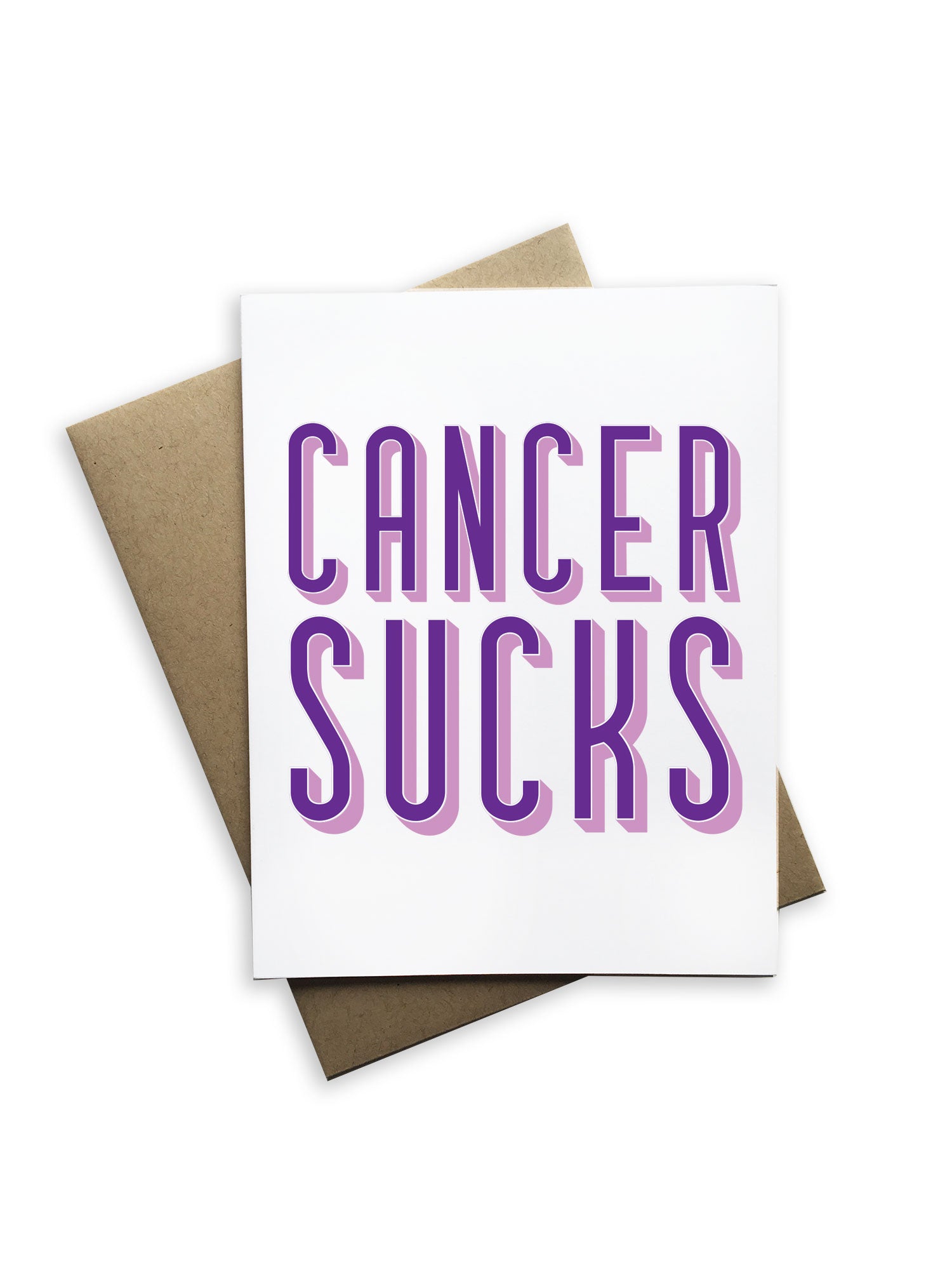 Cancer Sucks Notecard – Tiramisu Paperie