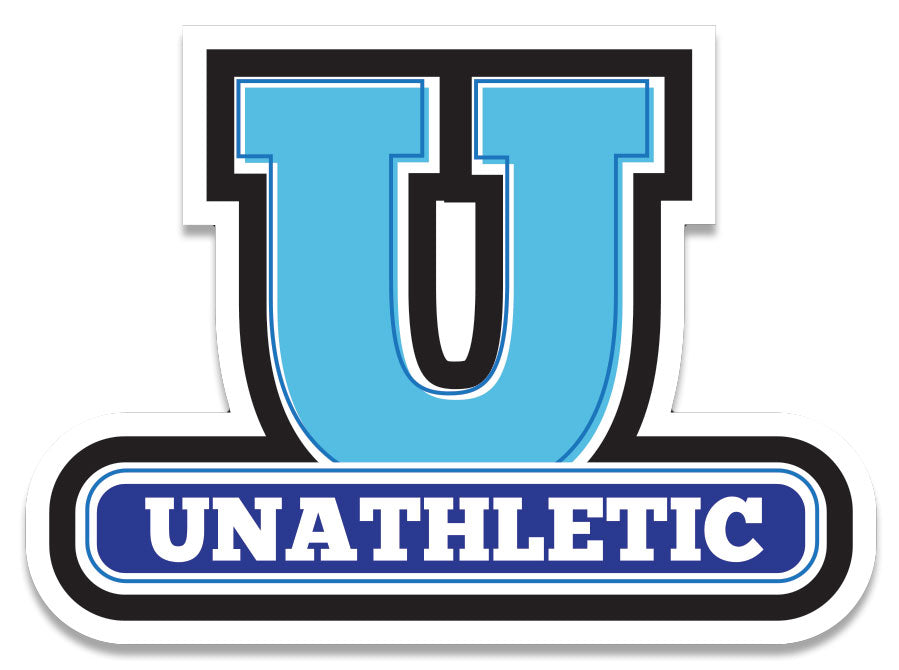UnAthletic 3" Vinyl Sticker – Tiramisu Paperie